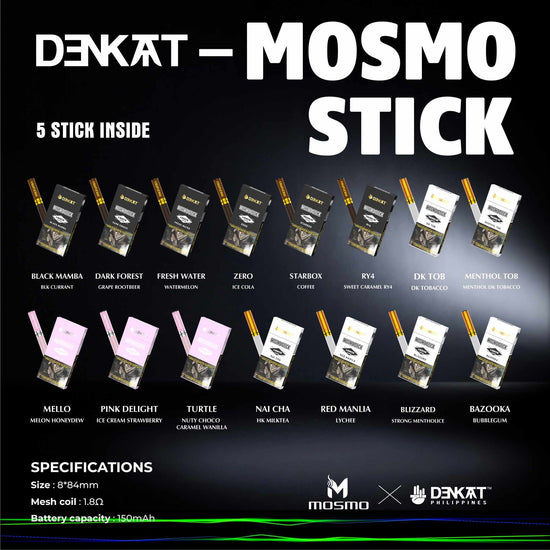 DENKAT MOSMO STICKS 500 PUFFS – Daily Dope Official Store