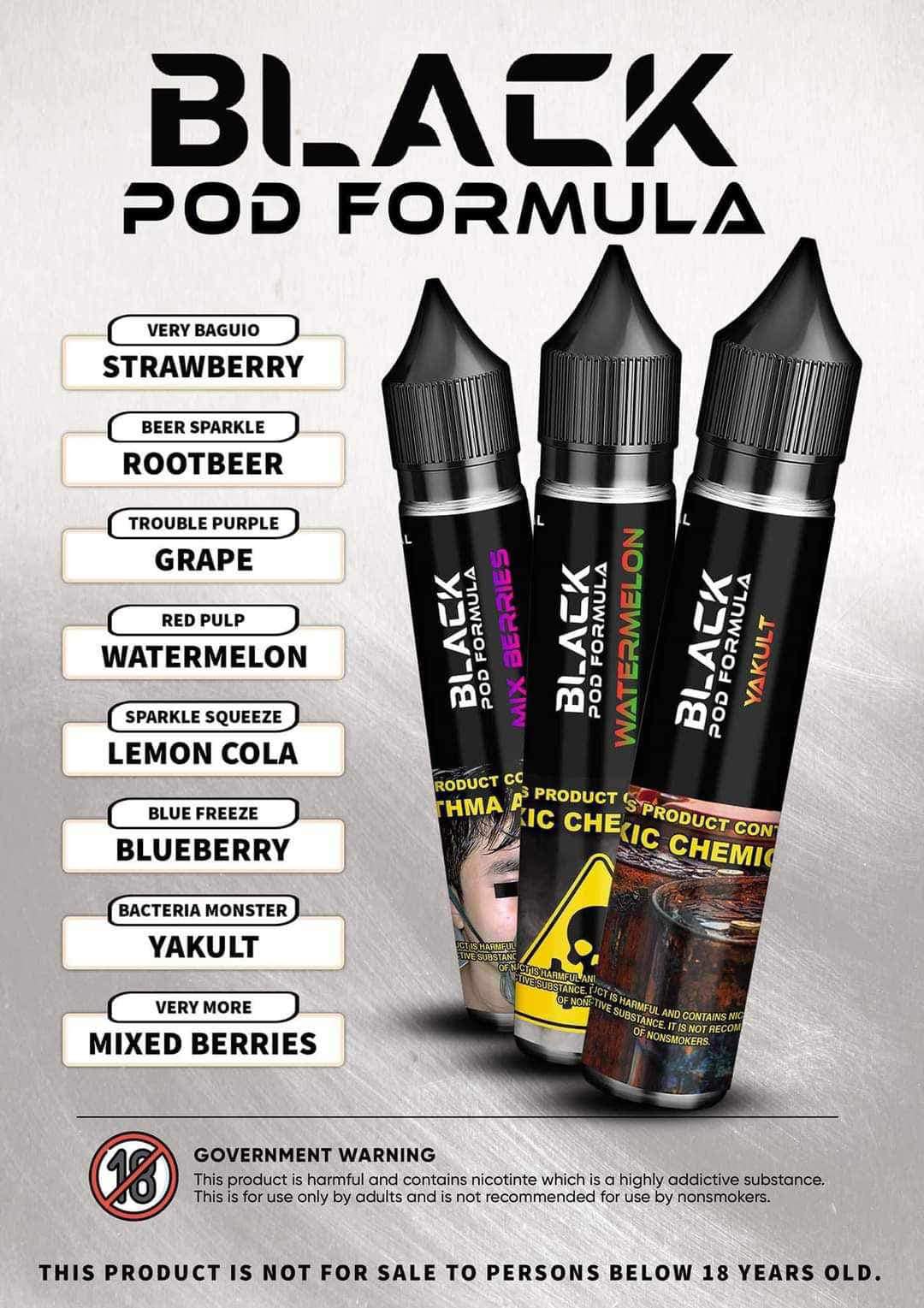 BLACK ELITE POD FORMULA PREMIUM SALTNIC 30ML – Daily Dope Official Store