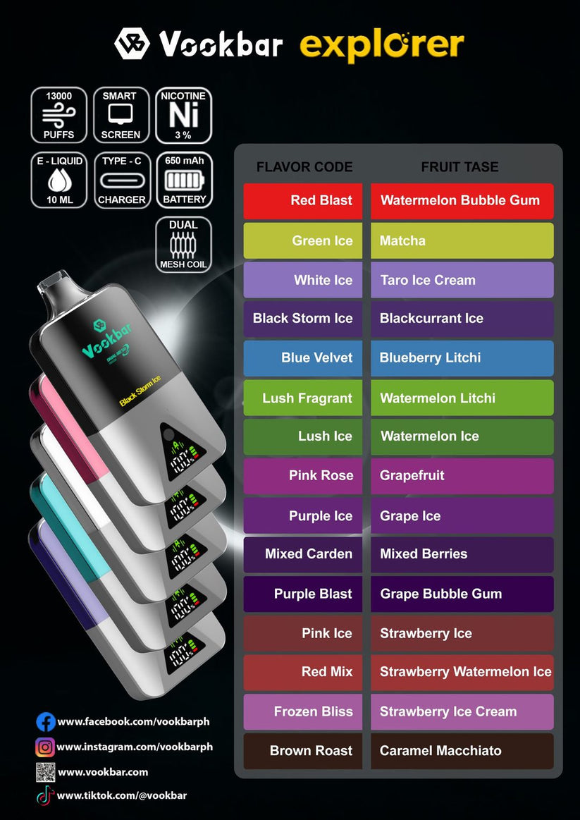 VOOKBAR EXPLORER 13,000 PUFFS – Daily Dope Official Store