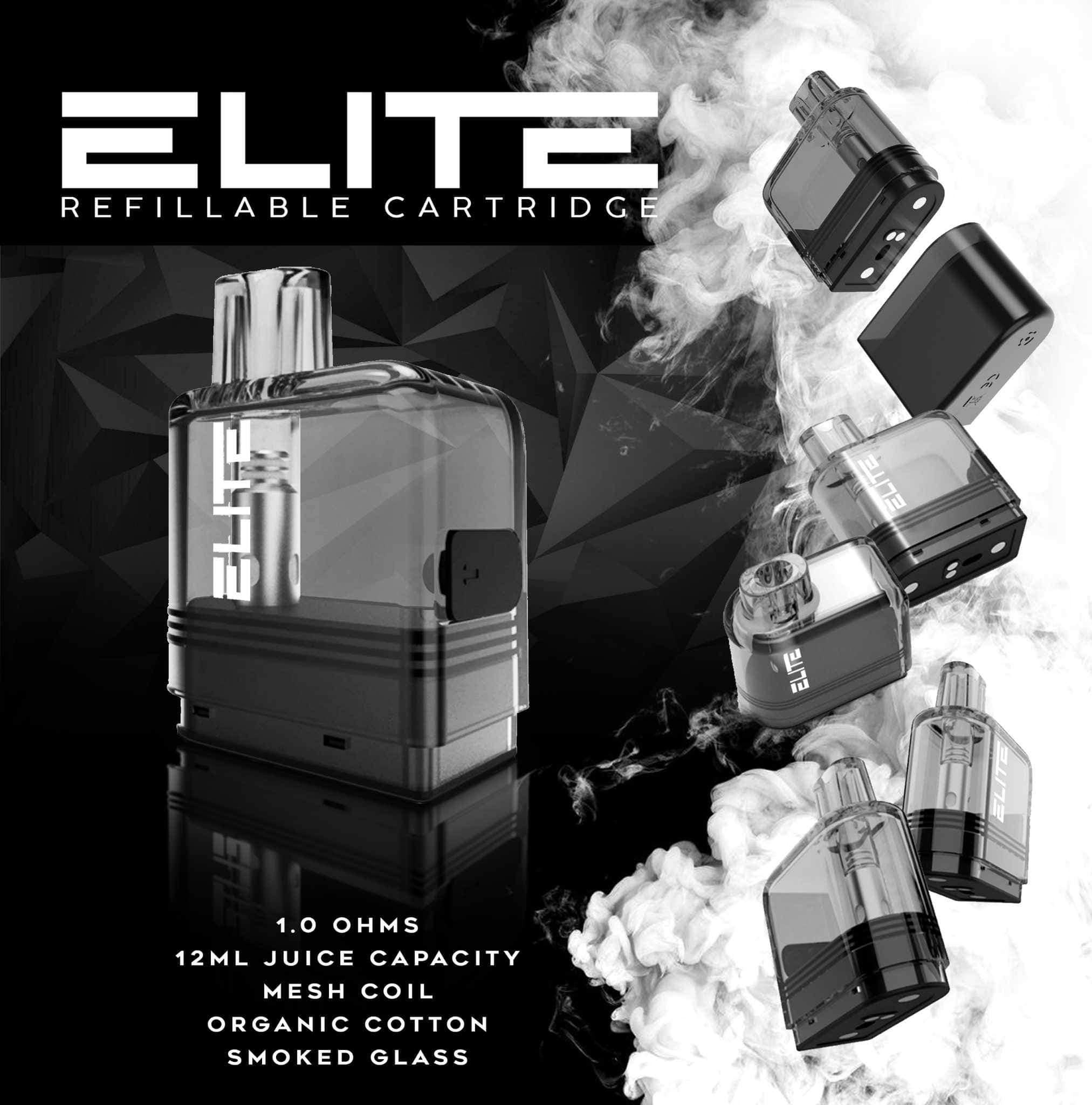 ROYAL ELITE REFILLABLE CARTRIDGE | COMPATIBLE TO BLACK ELITE VERSION 1 ...
