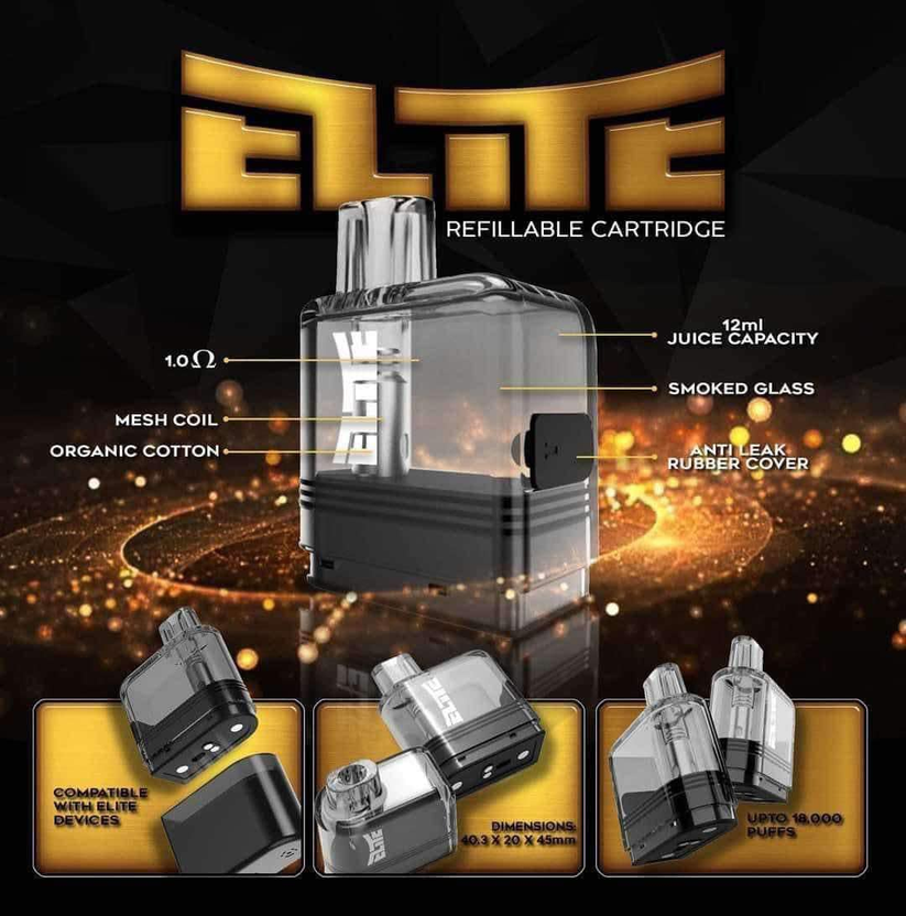 ROYAL ELITE REFILLABLE CARTRIDGE | COMPATIBLE TO BLACK ELITE VERSION 1 ...