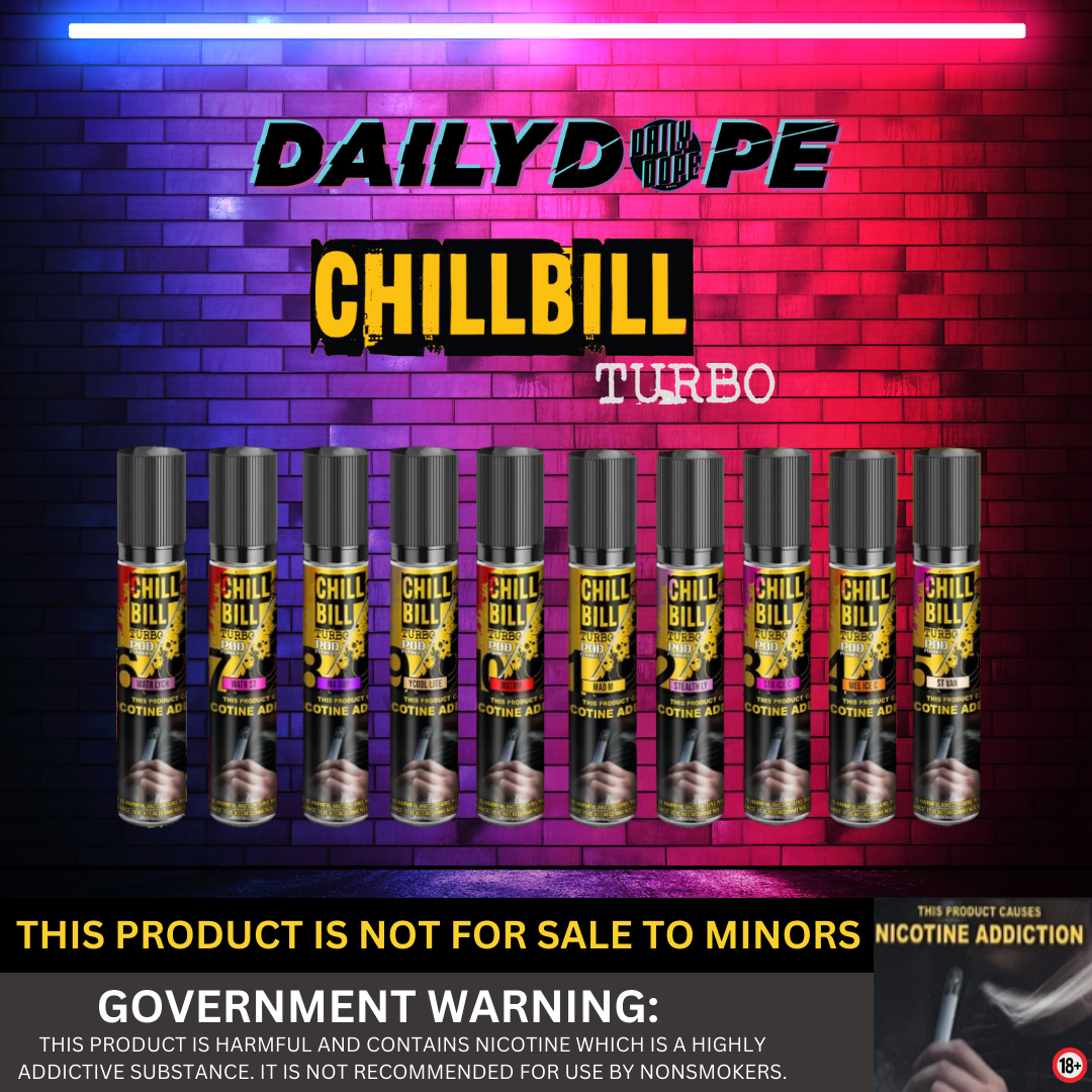 CHILLBILL TURBO POD FORMULA SALTNIC 30ML – Daily Dope Official Store
