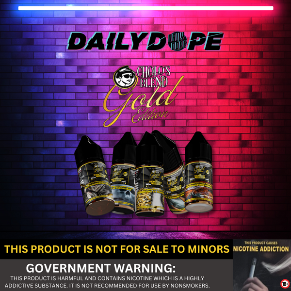 CHOLOS' BLEND GOLD EDITION SALTNIC 30ML – Daily Dope Official Store