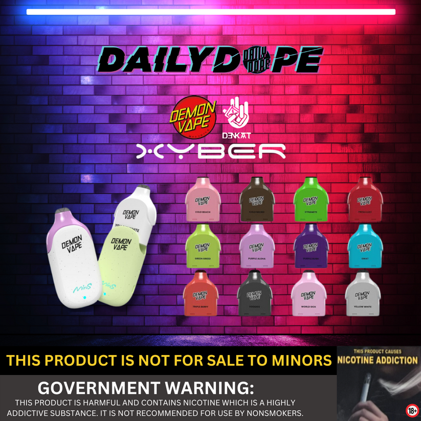 DEMON VAPE CYBER MIRUS 12,500 PUFFS – Daily Dope Official Store